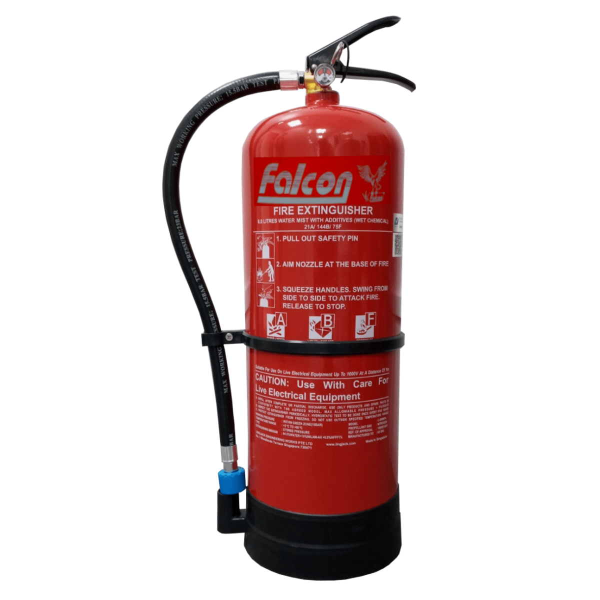 6L Water Mist Fire Extinguisher with Additive
